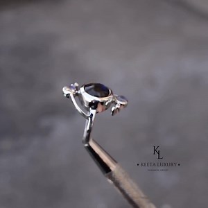 Natural Moonstone and Labradorite Ring , Blue Flashy Two Gemstone Ring , Sterling Silver Labradorite Ring , Bridesmaid Gift , Gift for Her - Etsy UK