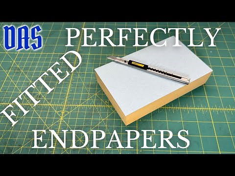 Perfectly Trimmed Tipped-On Endpapers // Adventures in Bookbinding