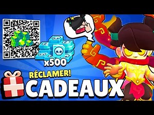 AS-TU RÉCLAMER ces CADEAUX GRATUITS ! + NOUVEAU SKINS INÉDITS Brawl Stars QR CODE
