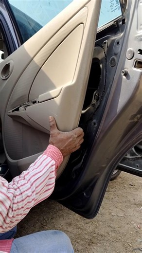 Toyota Etios rear door hard board easy open #shortvideo 🥰👏