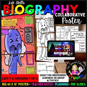 Safety Awareness Fire Safety Biography Collaborative Poster Sel Life Skills Safe