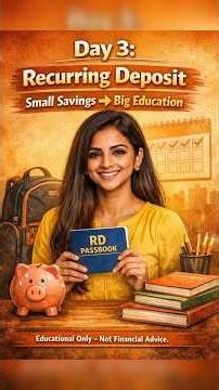 Recurring Deposit Explained in 60s | Educational kutty Story #shorts #kuttystory #personalfinance