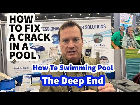 How to fix a crack in a swimming pool. Pool Crack Stitch
