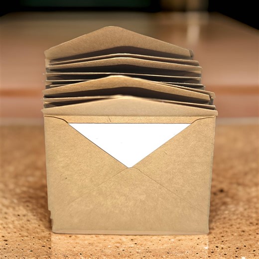 Mini Kraft Envelopes & Cards Set: 2.5-inch Love Notes, Paper Crafting - Etsy