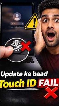 macOS 26.3.1 Update Touch ID Not Working Fix | MacBook Fingerprint Issue Solution 2026 #macos #tech