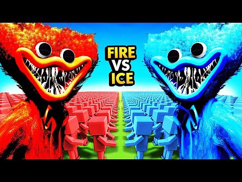 FIRE HUGGY ARMY vs ICE HUGGY ARMY