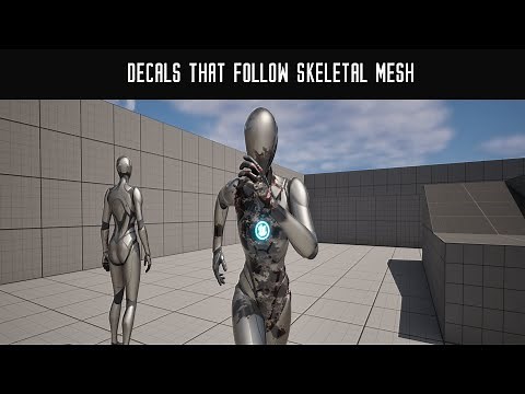 Skinned(Skeletal Mesh) Decals | Unreal Engine Tutorial