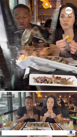 201K views · 361 reactions | "This could’ve been our last meal." A pair of food influencers escaped without major injuries after a driver accidentally plowed through a restaurant in Houston over the weekend. https://abcnews.link/IyURfKX | ABC News Politics | Facebook