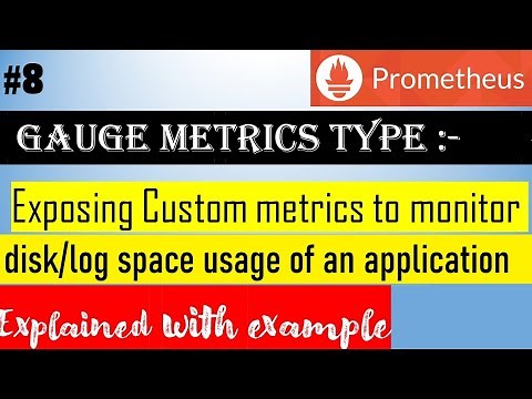 #8. Prometheus Gauge metric type practical example with hands on | Custom metrics with prometheus