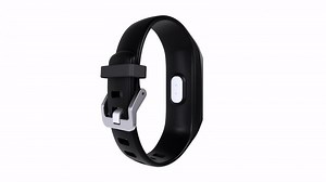 Download Black 3D model of a modern smartwatch with vibrant screen for free