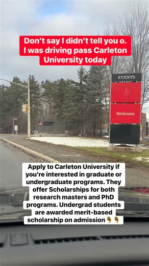Apply to Carleton University if you’re interested in graduate or undergraduate programs. They offer Scholarships for both research masters and PhD programs. Undergrad students are awarded merit-based scholarship on admission. see comment for the list of programs for graduate students and undergraduate student | Evans Boadi Network