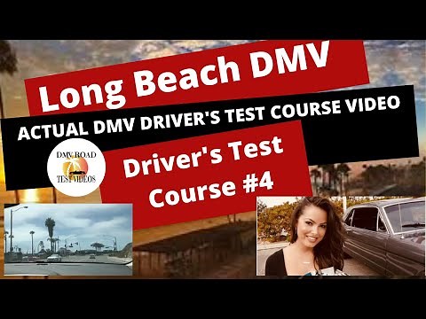 *ACTUAL TEST ROUTE* Long Beach DMV Driving Test Route #4 Behind The Wheel Drivers Training Education