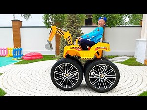 Senya and GIANT Tractor Wheels and other stories about cars