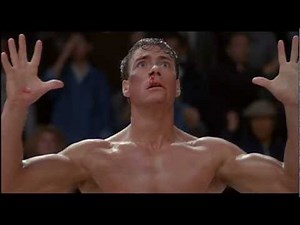 Frank Dux (Jean Claude Van Damme) getting blinded by Chong Li in 'Bloodsport.'
