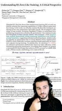 Understanding R1-Zero Training From First Principles