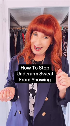 How to stop underarm sweat from showing #styletip #styletips #fashiontok #creatorsearchinsights