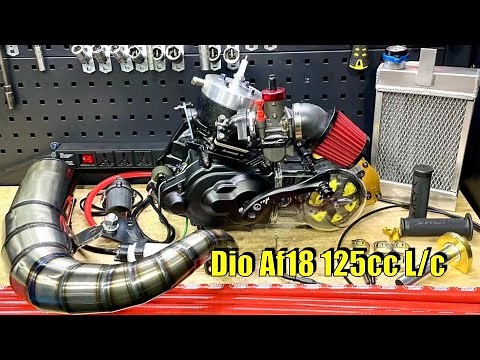 Dio Af18 125cc water cooling engine by BWSP club "black series"