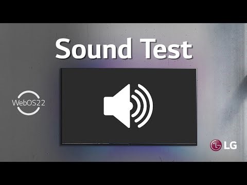 Sound Self-Diagnosis | LG WebOS TV | Sound Issue Test | WebOS 22