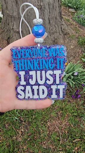 Acrylic Rear View Mirror Car Charm | Hanging Car Accessory | Personalized Car Decor | Car Mirror Decor | Everyone Was Thinking It | Humor - Etsy