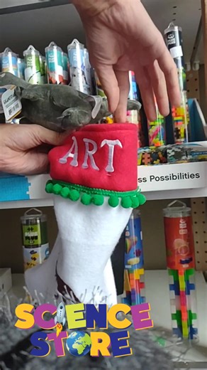 Plus Plus building tubes are literally stocking-shaped. The ultimate Stocking Stuffers and available now in The Science Store! | Terre Haute Children's Museum