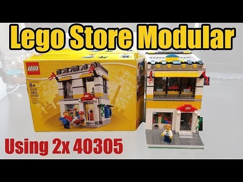 LEGO Brand Store Custom MOC Modular - Build Using Two 40305 Sets