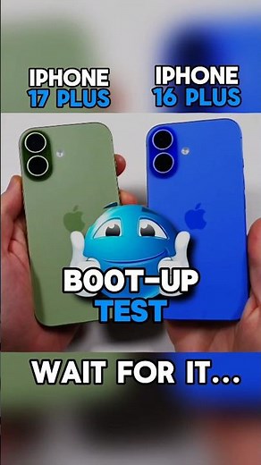⚡IPHONE 17 PLUS VS IPHONE 16 PLUS BOOT-UP TEST!!