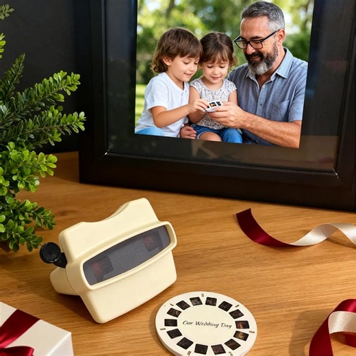 Personalized Viewmaster Reel, Unique Photo Keepsake for Couple, Family Photo Gift, Retro Keepsake, Proposal Present, Retro Anniversary Gift - Etsy