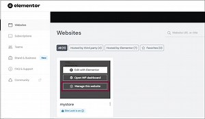 Back up your Elementor Host website | Elementor