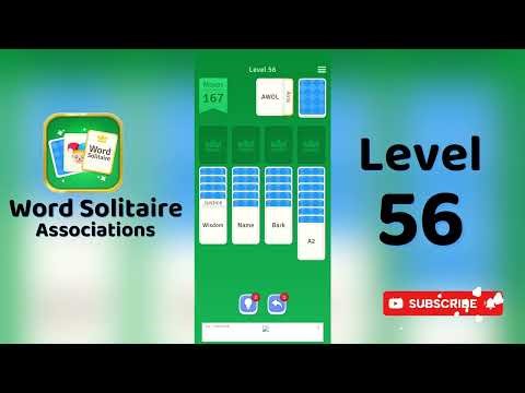 Word Solitaire Level 56 Answer 🃏 | Solitaire Associations: Words