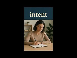 Intent (noun C1) | English Meaning, Pronunciation & Examples | Aprenda Inglês Fácil