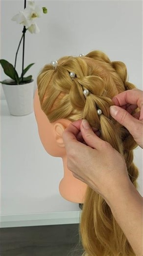 How to Do Dragon Braids with Beads on Natural Hair #braidinghair #dragonbraids