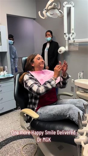 Full mouth extractions and immediate same day dentures. Spreading love abd Smiles with little Dance.. 😂 #drmgk #dentures #immediatedentures #premiumdentures