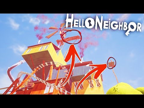 THE NEW SECRET AT THE VERY TOP OF THE NEIGHBOR'S HOUSE IN HELLO NEIGHBOR ALPHA 4! | Hello Neighbor