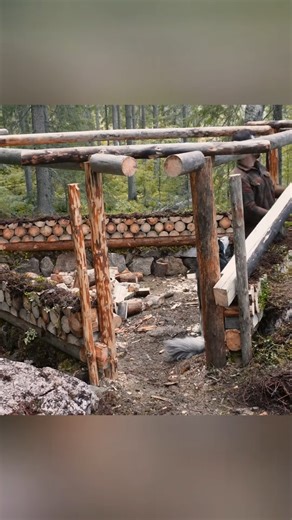 150K views · 1.2K reactions | 3 Days Challenge to Build a TRIANGLE Bushcraft Shelter part 2#bushcraft #shelter #build #building #outdoor #outdoors #survival #logcabin | Toby Cross | Facebook
