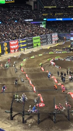 Supercross on Instagram: "Alright last video of the crash this is probably the best view of it…"