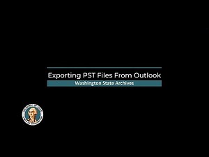 Exporting Outlook Calendars as PST Files