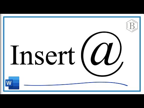 How to Insert the "at" Symbol in Microsoft Word (@)