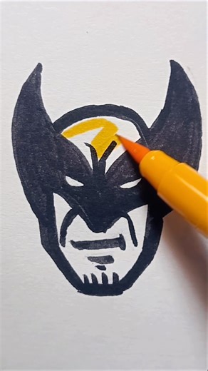 I Drew WOLVERINE in Just 40 Seconds🔥#Shorts