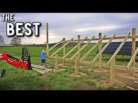 The Best DIY Solar Mount Design // DIY Ground Mount Solar Rack