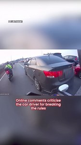 “Police advise the public to abide by traffic rules to ensure the safety of individuals and other road users,” a police representative commented. Read more here: https://mustsharenews.com/motorcyclist-flips-off-car/ | Mustsharenews.com