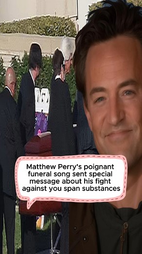 Matthew Perry's poignant funeral song sent special message about his fight against use banned substances #MatthewPerry #funeralsong #RIP | LifeMadison