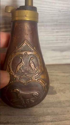 A small powder flask for colt revolvers. #hunting muzzleloading