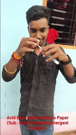 Acid Base Test By Litmus Paper