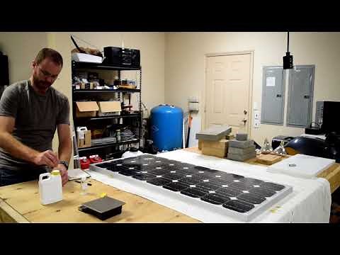 Fixing broken solar panel glass