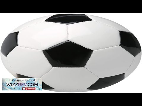 Soccer Ball Size 2 3 4 5 with Pump Needle Classic White Black Thicker PU