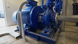 System for pumping water to storage tanks. Machinery guarantees swift and efficient operation. Optimizing performance of industrial facility