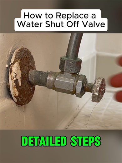How to Replace a Water Shut Off Valve – Detailed Steps #plumbing #draincleaning #sink #drain #plumber #repair #diytips #diyproject #tips #trick #diytutorial #Shower #cleantok #fix #cleaninghacks #fyp
