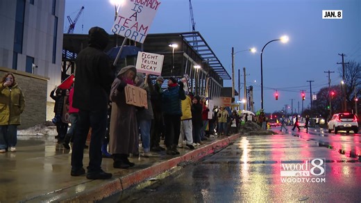 Groups in West Michigan were out protesting last night after a woman was shot and killed by an ICE agent in Minneapolis: https://www.woodtv.com/news/kent-county/groups-urge-kent-county-leaders-to-reject-ice/ | WOOD TV8