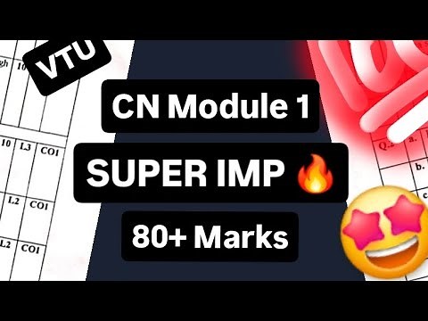 CN MODULE 1 EXAM SUPER IMP 💯🤩 | BCS502 Computer Network | 22 Scheme VTU 5th SEM CSE #vtu #cse #exams