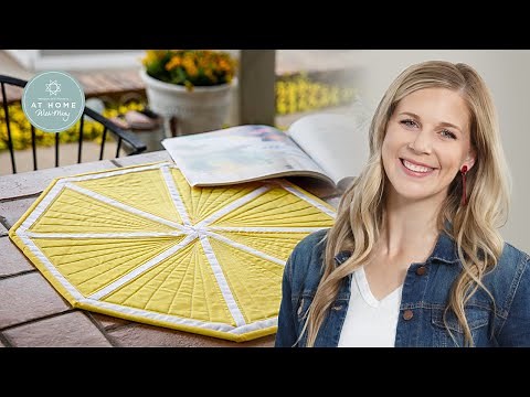 Make a "Lemon Squeeze-y" Table Topper with Misty on At Home with Misty! (Video Tutorial)